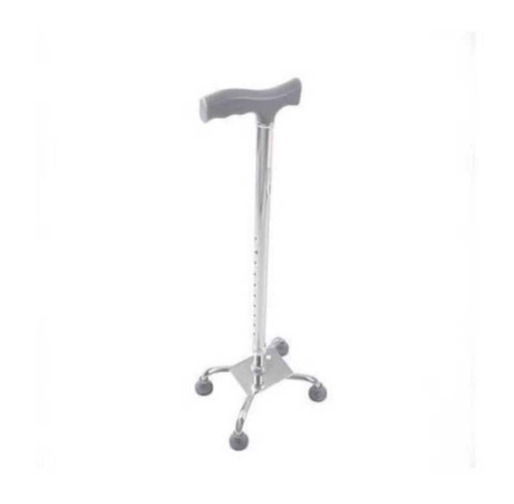 Walking Stick with 4-Pad Base – Adjustable Support Cane for Elderly ...