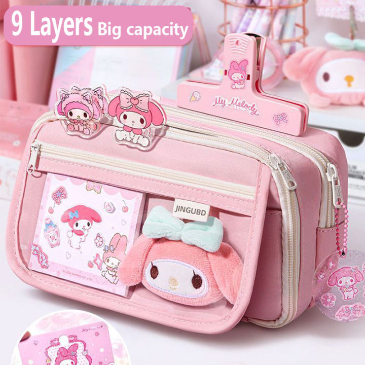 Kawaii Pencil Case DIY Set Cute Korean Stationery Supplies Pen Pouch ...