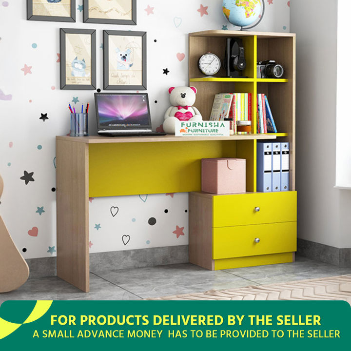 Camila Engineered Wood Study Table, Writing Desk, Computer Desk, Study ...