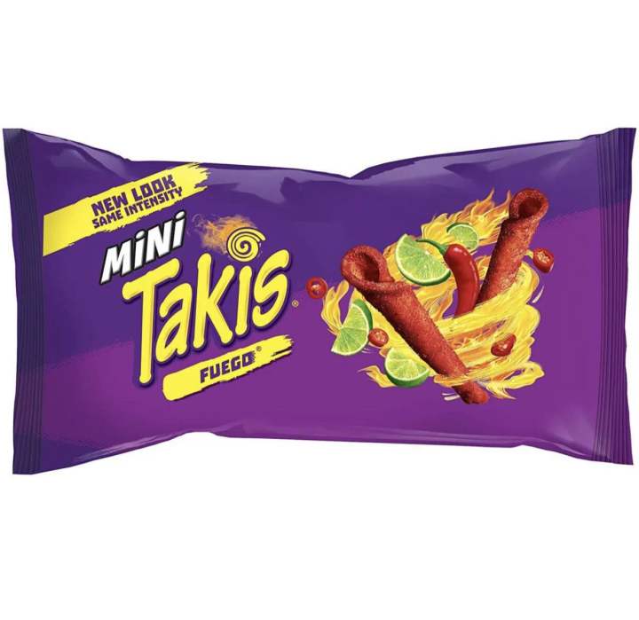 Takis Fuego Hot Chili Pepper & Lime Tortilla Chips, (35gm) Pack | Daraz.pk