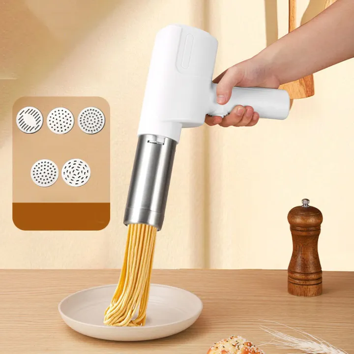 Hand Operated Pasta Maker Cutter Portable Automatic Electric Charging ...