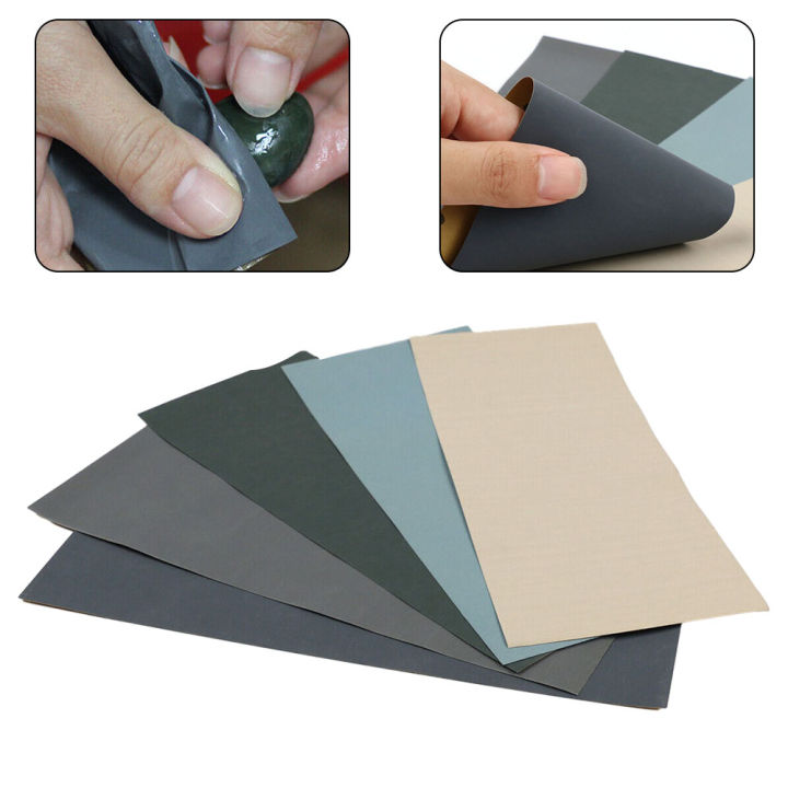 5Pcs Wet And Dry Sandpaper 2000 2500 3000 5000 7000 Mixed Grits Sander ...
