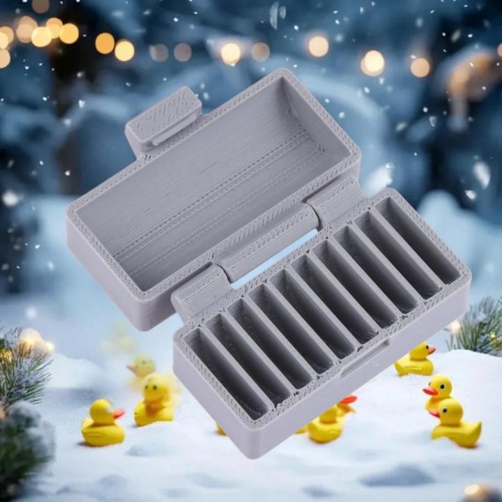 10-Hole CR2032/CR2025 Battery Box Coin Cell Battery Storage Case ...