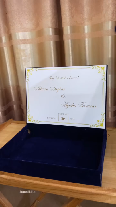 nikkah booklet box with pen - Velvet Customizedcustomized Nikkah ...