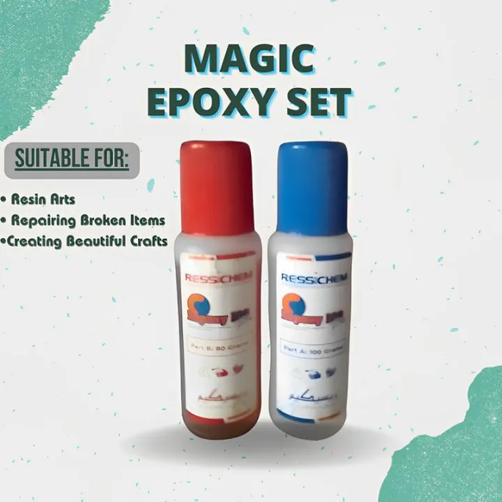 Magic Epoxy Glue For Epoxy Resin Arts Resin + Hardner Set | Daraz.pk