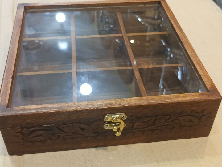 brown wooden spice box for kitchen | kitchen utensils| KitchenAid ...