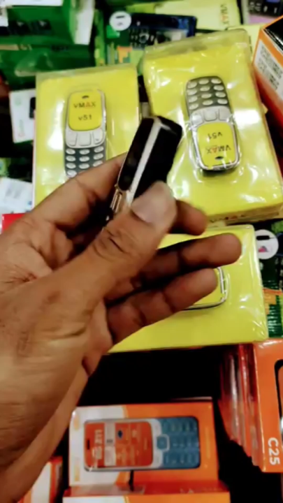 Vmax V51 Mini Phone Magic Voice(Yellow) | Daraz.com.bd