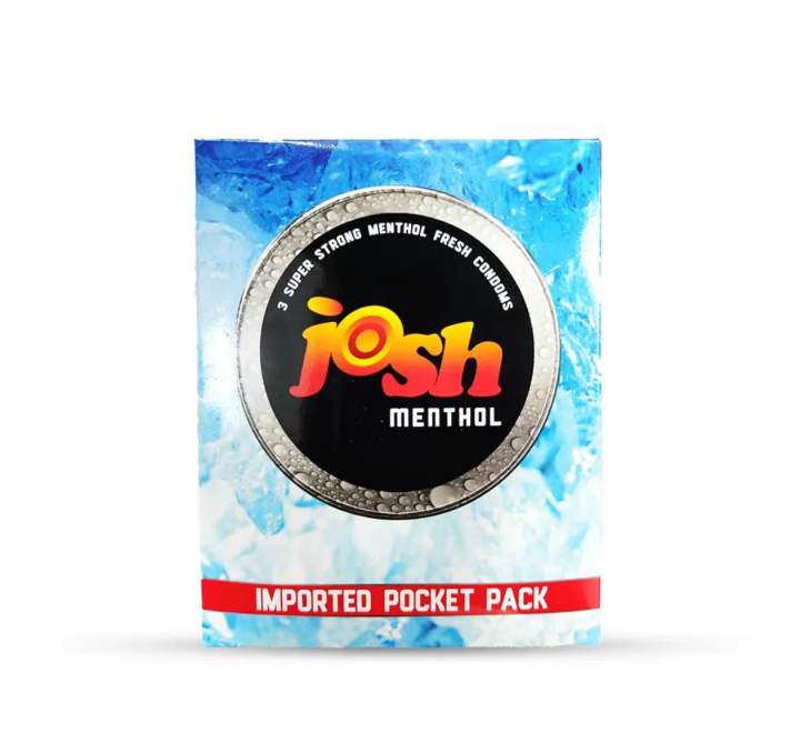 Condom | josh menthol condoms | 3's pack | condom for men | Daraz.pk