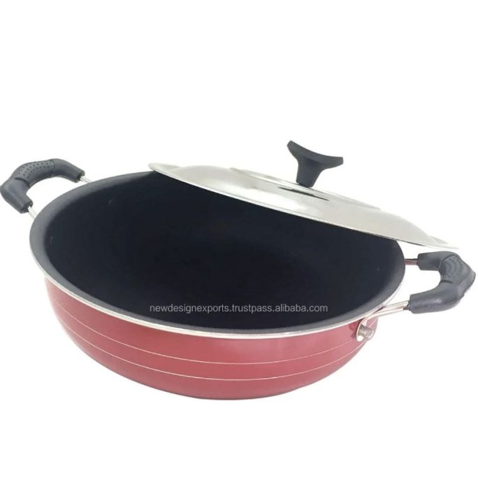 HOPPER PAN WITH LID NONSTICK | Daraz.lk