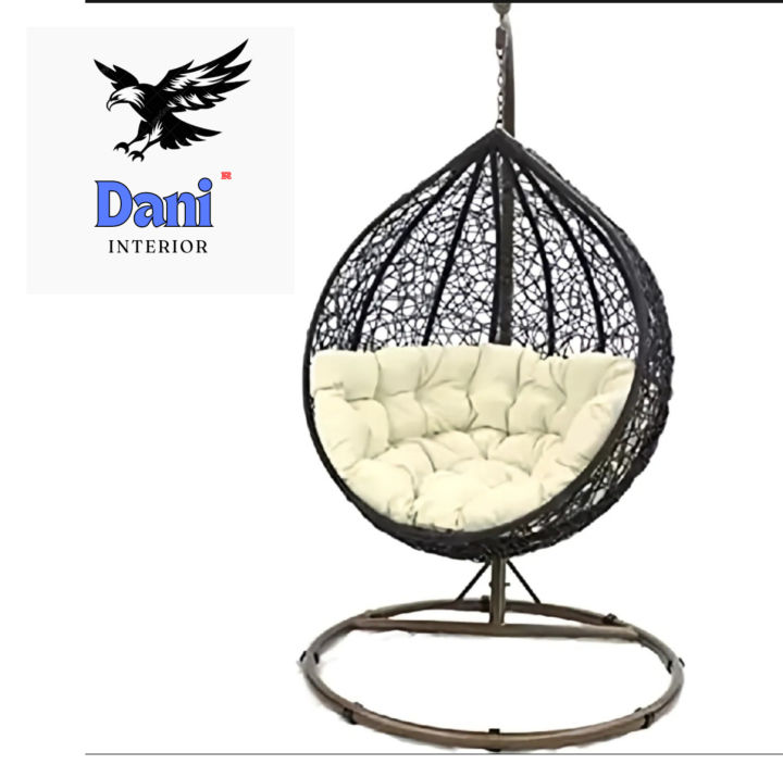 DANI hanging Swing Chair with Stand and 4 long cousin , Hanging Swing ...