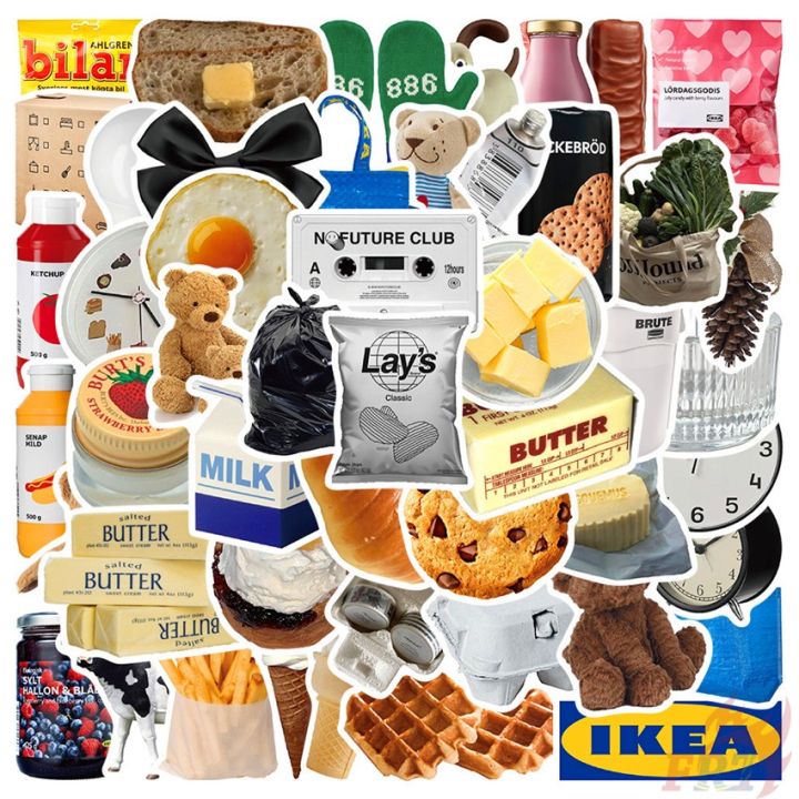 💥Ready to ship💥Ikea lays series sticker waterproof stickers Japan 50 ...