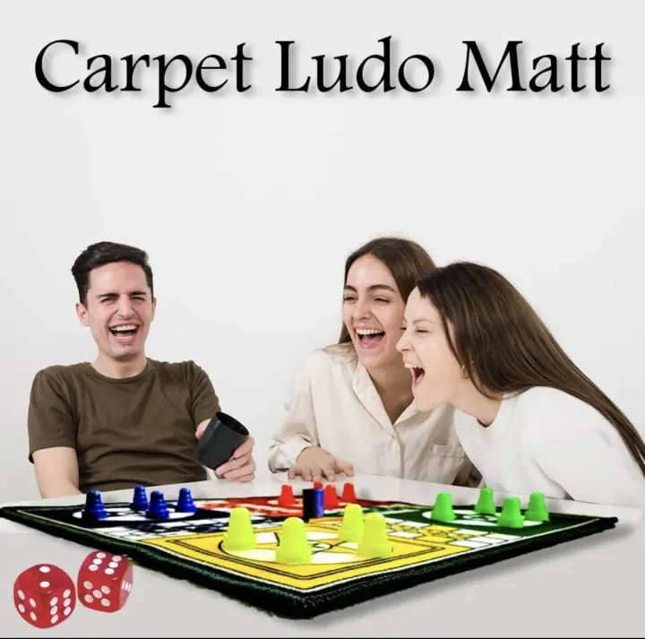 Carpet Ludo Game Mat | Large Size Soft Carpet Ludo Board | Best Quality ...