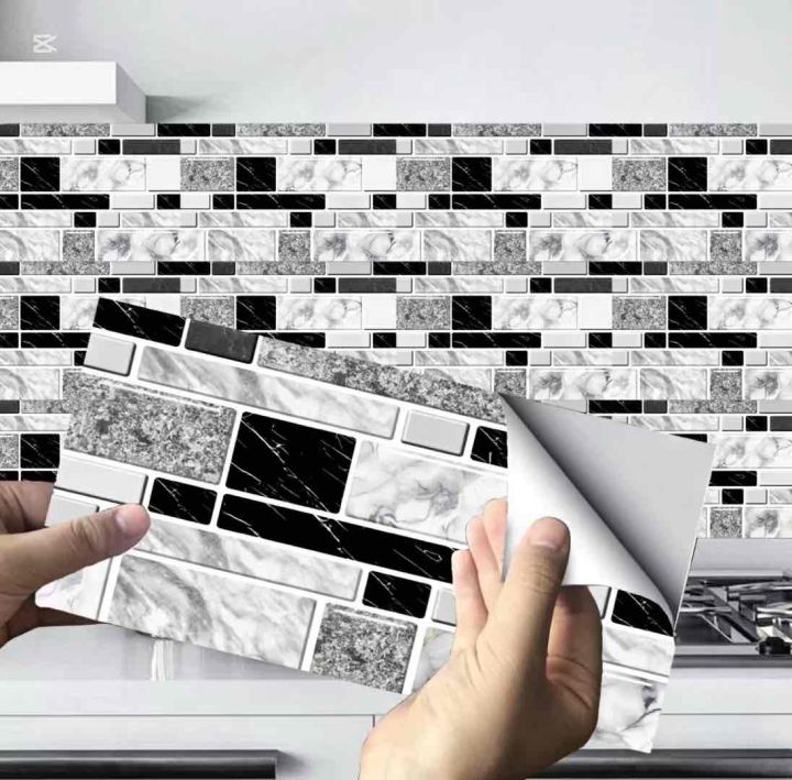 Colorful Self Adhesive Tile Stickers – Waterproof Peel & Stick Wall ...