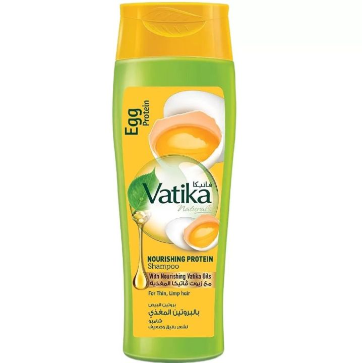 Vatika Naturals Egg Protein Nourishing Protein Shampoo For Thin & Limp ...