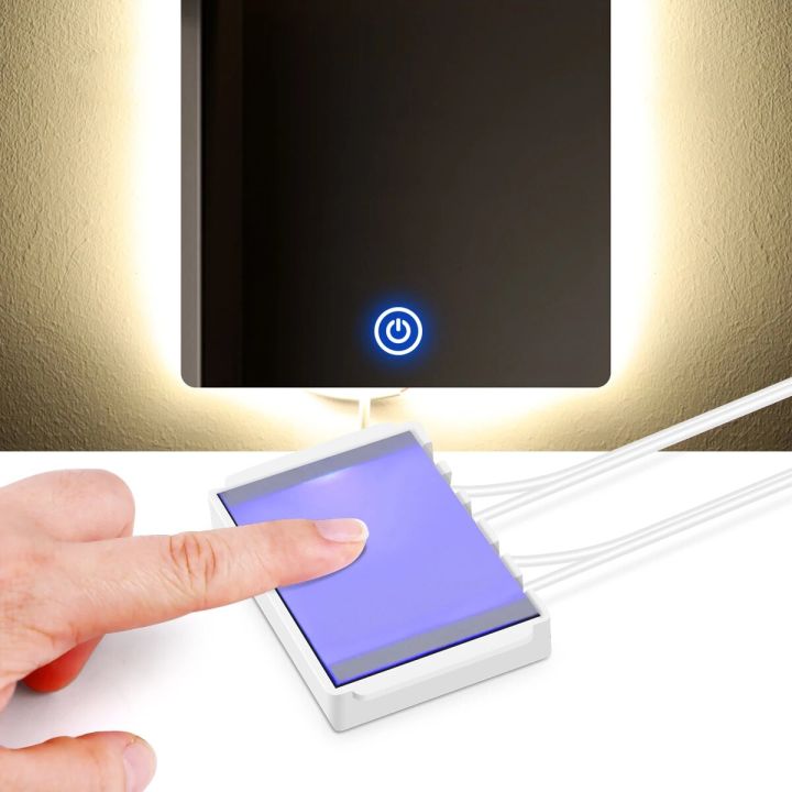 12V 5A Bathroom LED Dimmer Switch Capacitive CCT Dimmable Touch Sensor ...