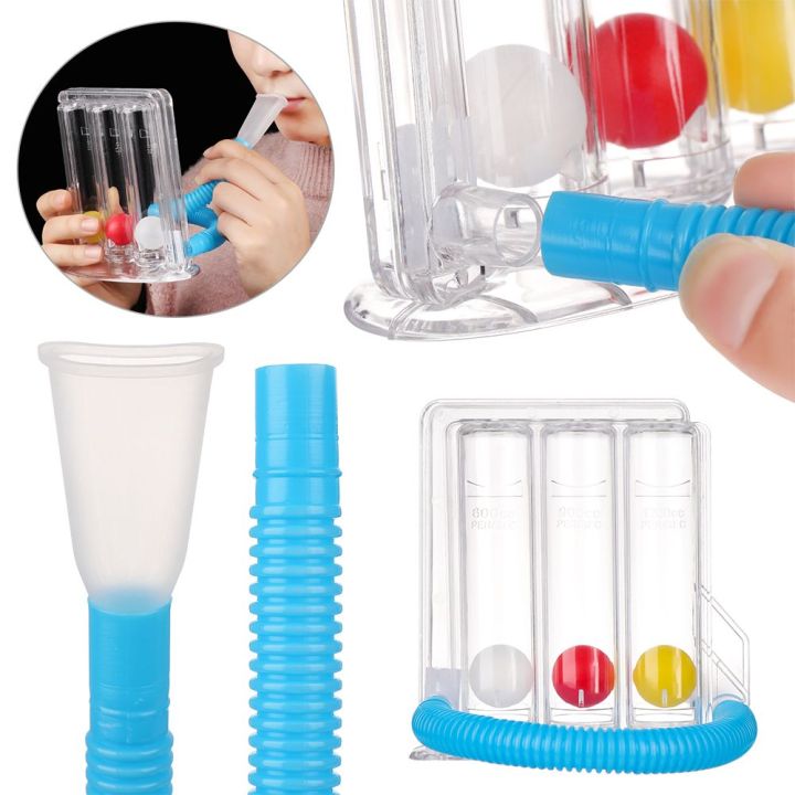Three-ball Breathing Trainer Mask Incentive Spirometer Lung respiratory ...