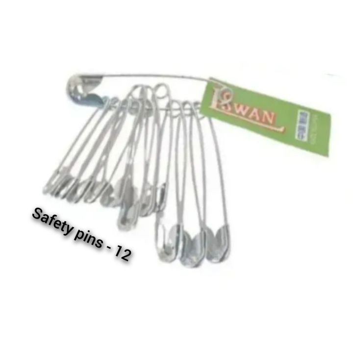 Safety pins 12 pieces | Daraz.lk