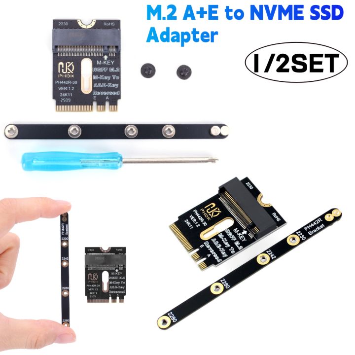 M.2 A+E To NVME SSD Adapter A/E Key To M Key PCIE 4.0 Riser Card W ...