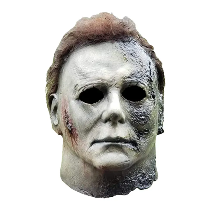 Halloween Michael Myers Mask Scary Killer Full Head Mask Creepy Fire ...