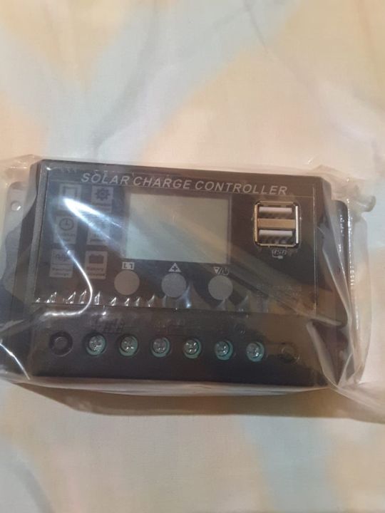 10A Solar Charger Controller Solar Panel Battery Intelligent Regulator With USB Port Display ...