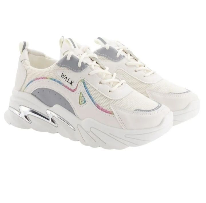 Girls ShoesThick Sole Sneakers Fashion Chunky Sole Sports Joggers High ...