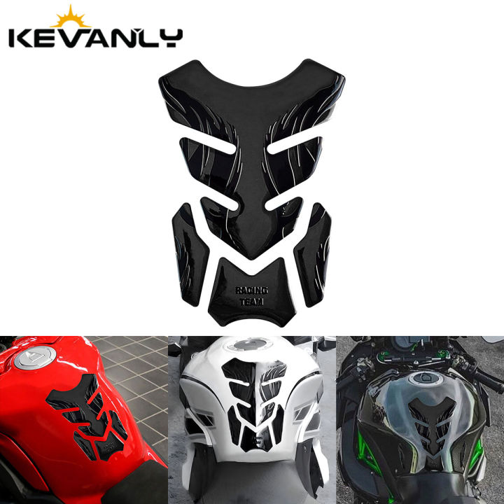 Fiber Fishbone Stickers Car Motorcycle Tank Pad Tankpad Protector for ...