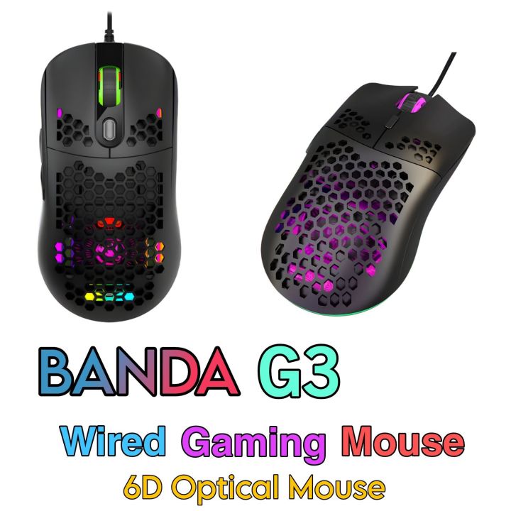 Banda G Series Wired Gaming Mouse 6D Optical Mouse | Daraz.pk
