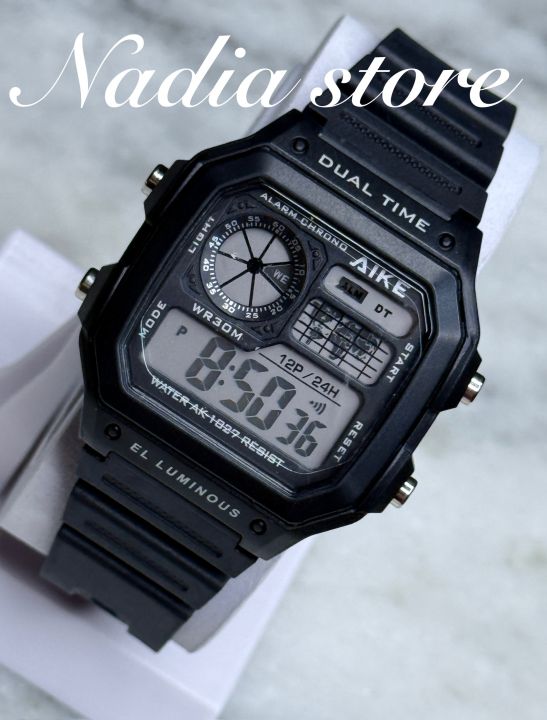 New Unisex Fashion Digital LED Quartz Sports Watch with Alarm and Date ...
