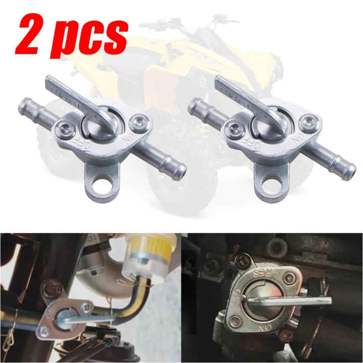 2pcs 6mm Motorcycle Scooter Fuel Tap Gas Petrol Valve Fuel Tank Switch ...