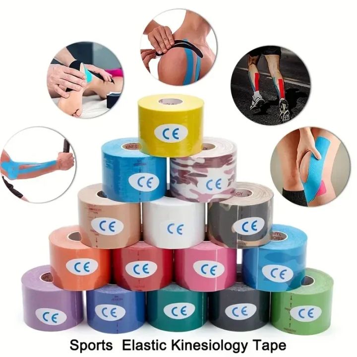 1pcs 5*5cm Elastic Sports Waterproof Protective Tape Kinesiology Tape ...