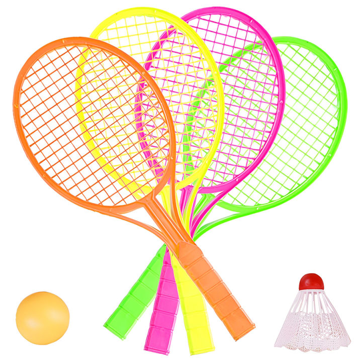 4pcs/set Color Mini Badminton Racket with Badminton Table Tennis Two ...