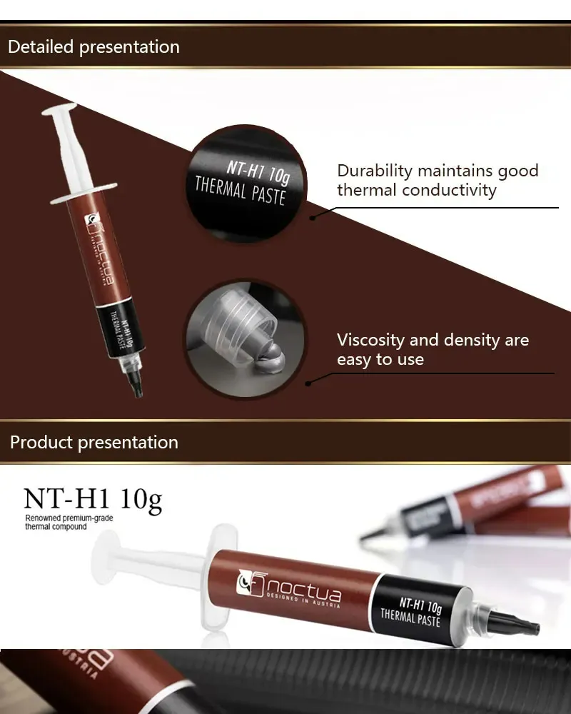 Noctua NT-H1 NT-H2 3.5g 10g Thermal Conductive grease paste For ...
