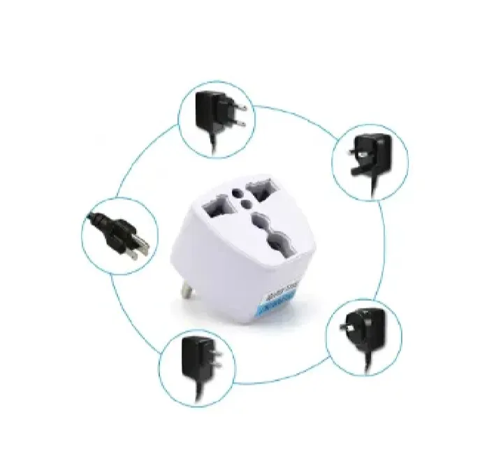 Plug Convertor Europe Plug To Universal Adapter 3 Pins To 2 Pins Round ...