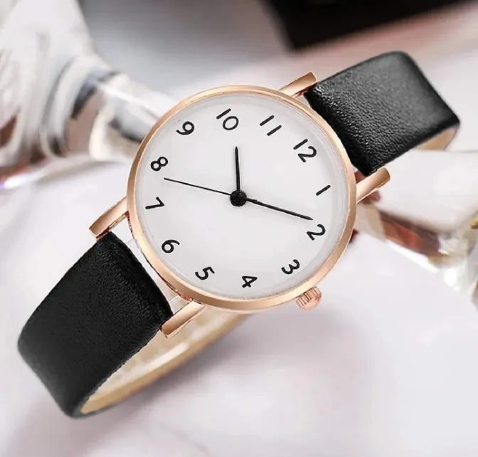Classic Quartz Leather Strap Wrist Watch for Men – Elegant Casual ...