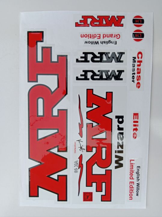 New 3D 2024 Latest MRF Wizard Red Edition Top Quality Cricket Bat ...