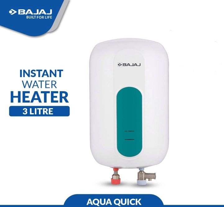 Bajaj Aquaquick Instant Water Heater 3L 3KW | Compact Design, Instant ...
