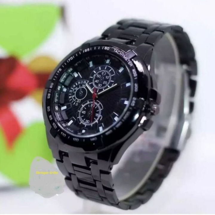IK Collection Full Black Round Dial Fashionable Big Size Watch For Men ...