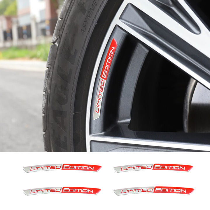 4pcs Aluminium Alloy Sport Emblem Car Wheel Hub Stickers For Toyota ...