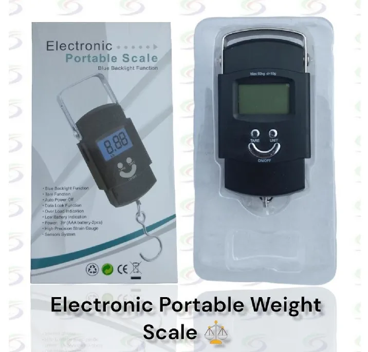 Portable electronic scale 50 kg high precision spring house hold scale ...