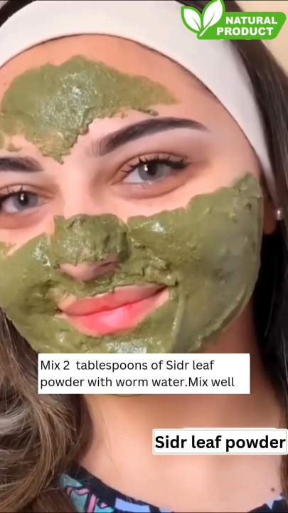 100% Pure Sidr/Qasil Leaves Powder for Skin Whitening, Acne Treatment ...