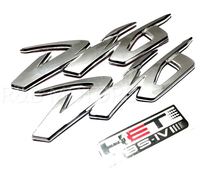 Honda Dio Silver Chromated 3D Badge Monogram Emblem (both sides) | Daraz.lk