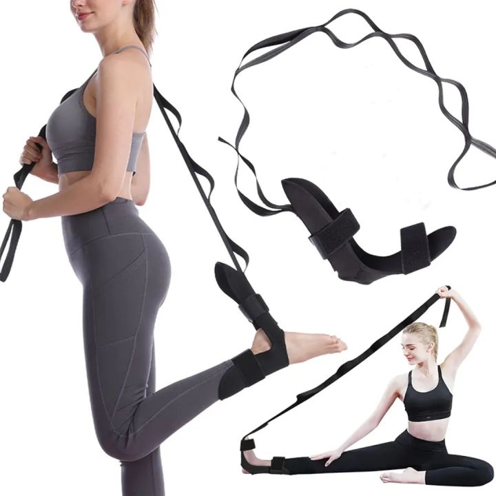 Yoga Foot & Leg Stretch Strap,Foot and Calf Stretcher Belt with Loops ...