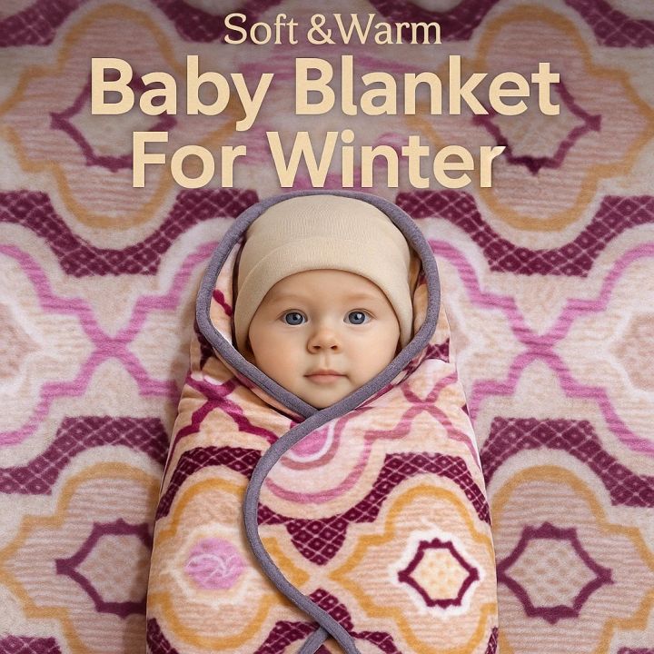 Premium 2-Ply Baby Winter Blanket | Ultra Soft & Warm | NewBorn Swaddle ...