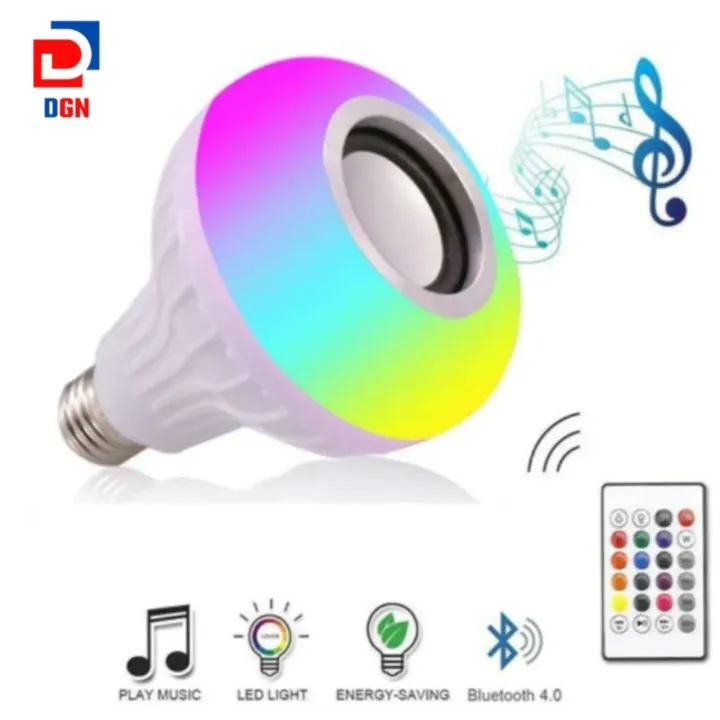 DGN LED Speaker Bulb Bluetooth Speaker Wireless Stereo Audio Bulb ...