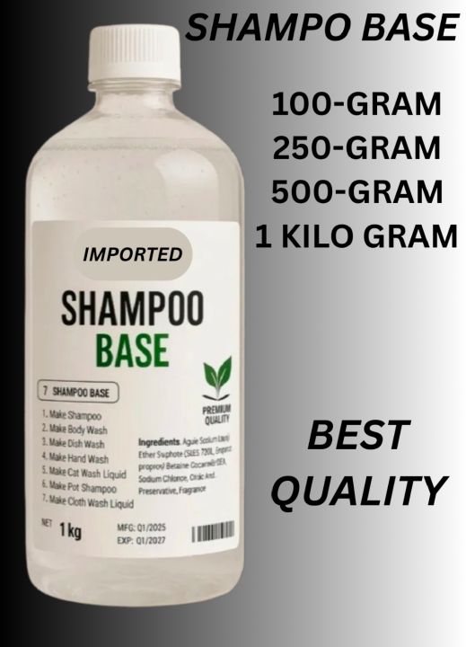 Shampoo Base Imported - PARABEN free Cosmetic Grade Shampoo Base ...