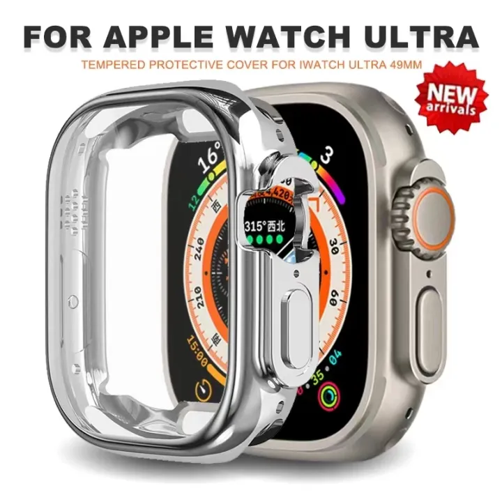 360 Full Soft Clear Protective Case for Apple Watch Ultra 49mm TPU ...