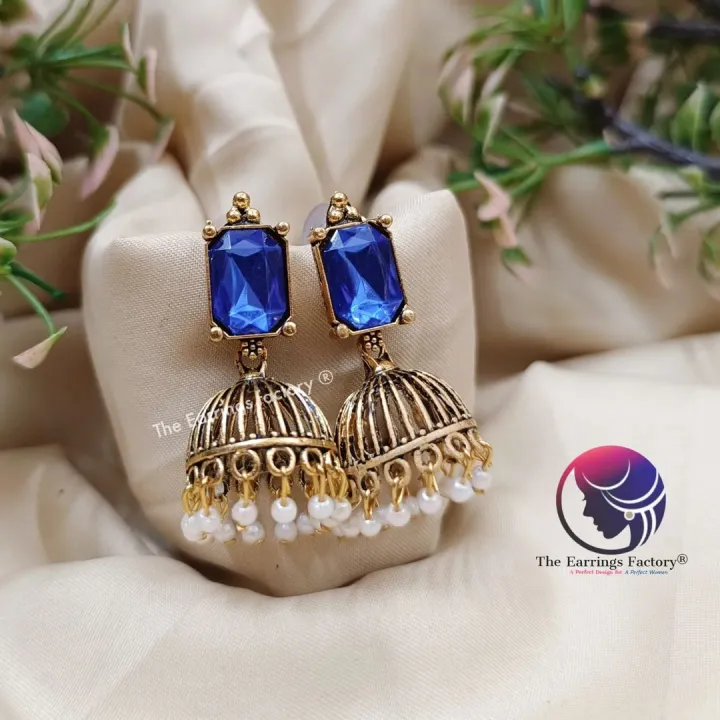 antique stone earing for girl uniqe and new design all colors available ...