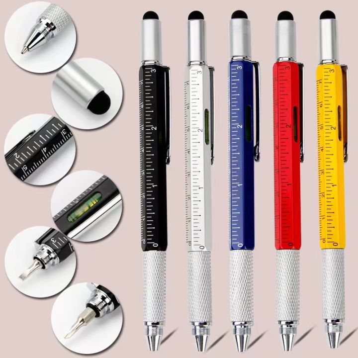 7 in1 Multifunction Ballpoint Pen With Modern Handheld Tool Measure ...