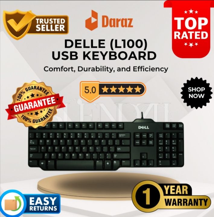 Dell Wired USB Keyboard L100 | Daraz.pk