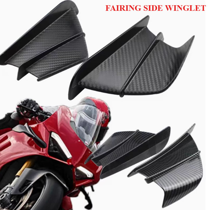Motorcycle Side Winglet Spoiler Wind Flow Fixing Wing Front Fairing for ...